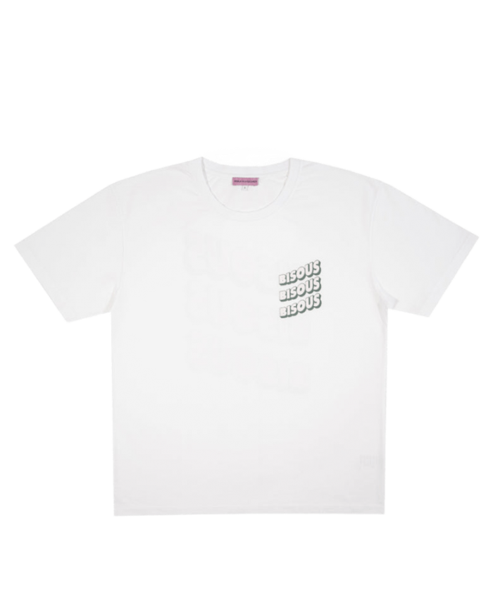 bisous SONICS tee white