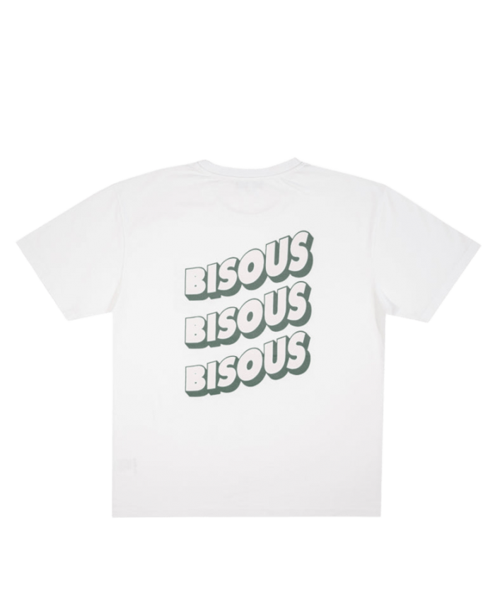 bisous SONICS tee white